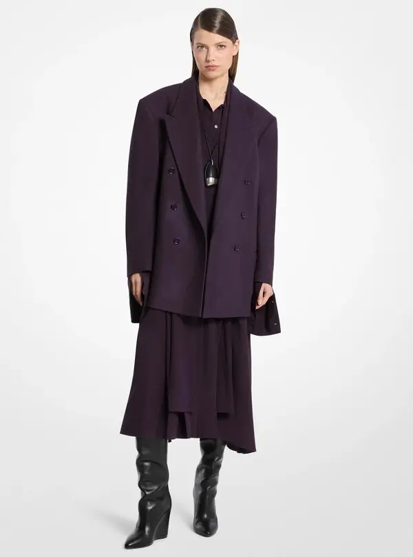 Michael Kors Shawn Wool Double-breasted Blazer