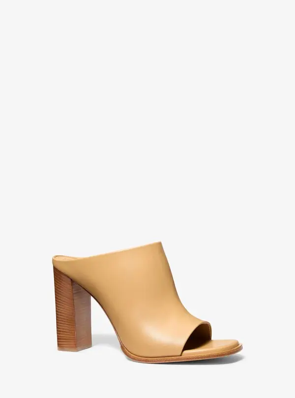 Michael Kors Natasha Leather Mule - Natural