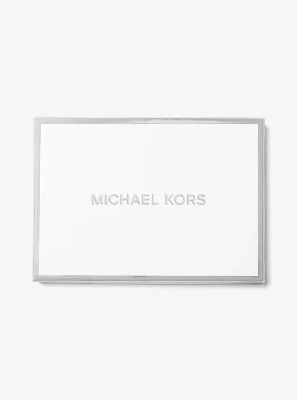 Michael Kors Small Logo And Leather Wallet In By - Brown