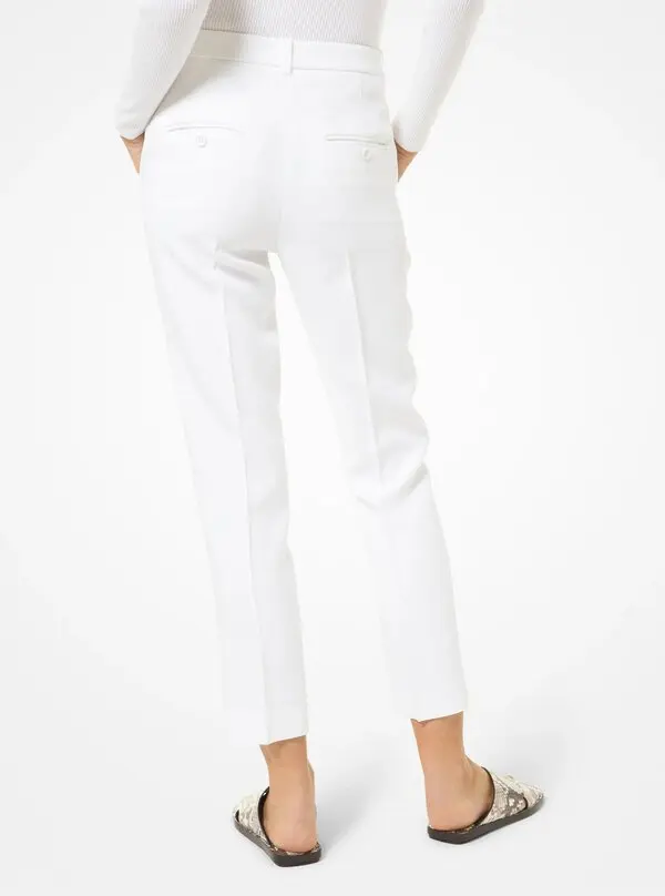 Michael Kors Samantha Double Crepe Sablé Pants In Size By