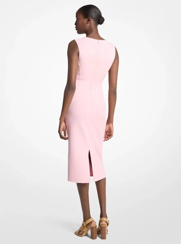 Michael Kors Double Faced Stretch Wool Sheath Dress In Size By