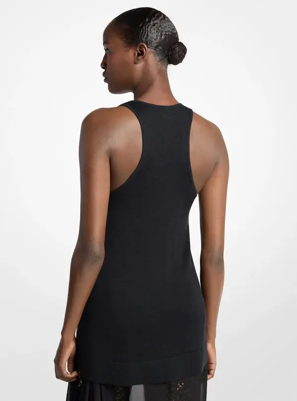 Michael Kors Wool Blend Tank Top In Size By