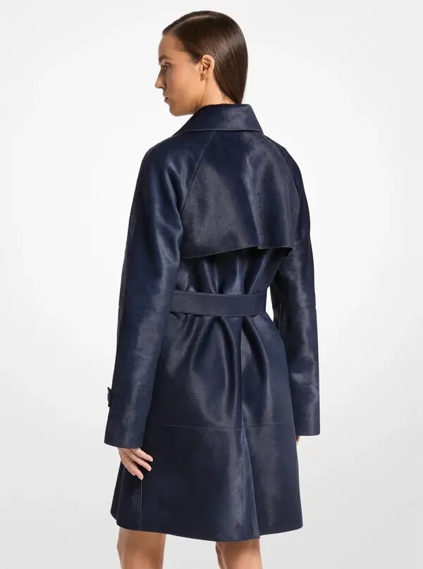 Michael Kors Calf Hair Trench Coat