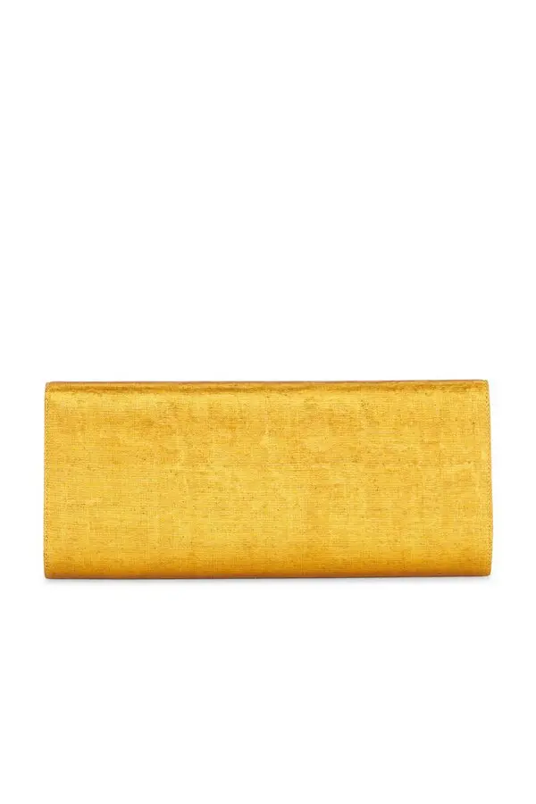 RENNK Renk Moire Diane Clutch - Saffron