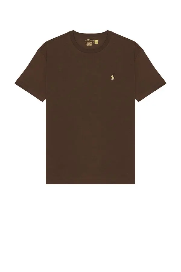 Polo Ralph Lauren Crewneck T-shirt In Brown - Nutmeg Brown