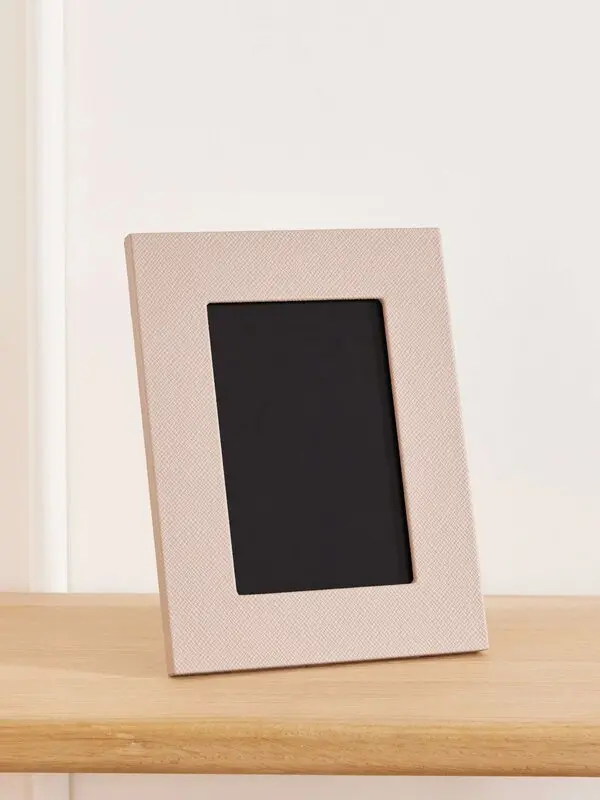 Smythson Panama Textured-leather Picture Frame