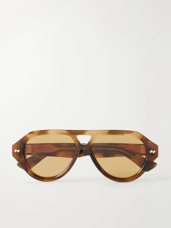 Bottega Veneta Dizzy Aviator-style Recycled-acetate Sunglasses
