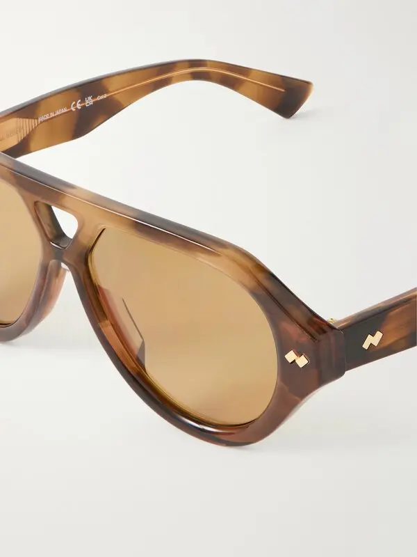 Bottega Veneta Dizzy Aviator-style Recycled-acetate Sunglasses