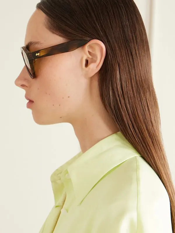 Bottega Veneta Dizzy Aviator-style Recycled-acetate Sunglasses