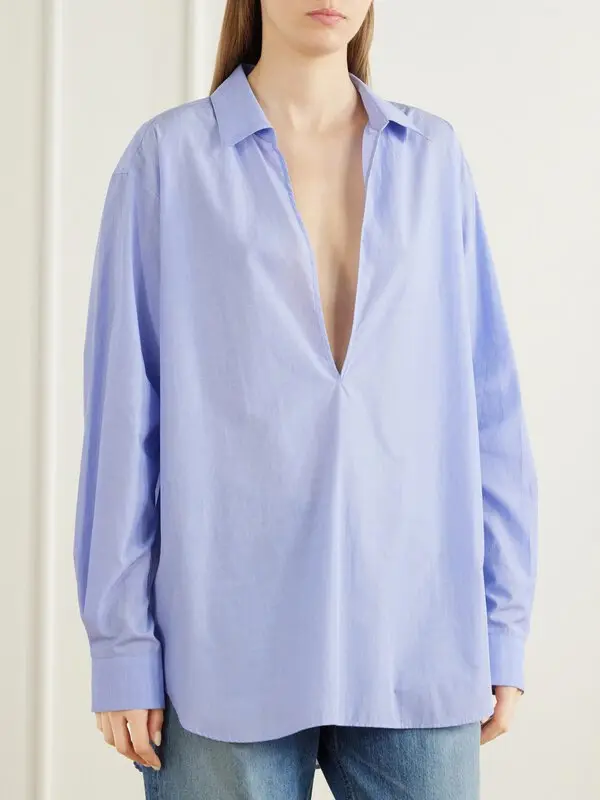 SSSTEIN Skipper Cotton Shirt - Blue