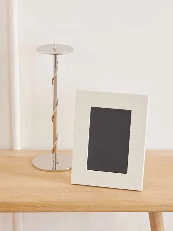 Smythson Panama Textured-leather Picture Frame