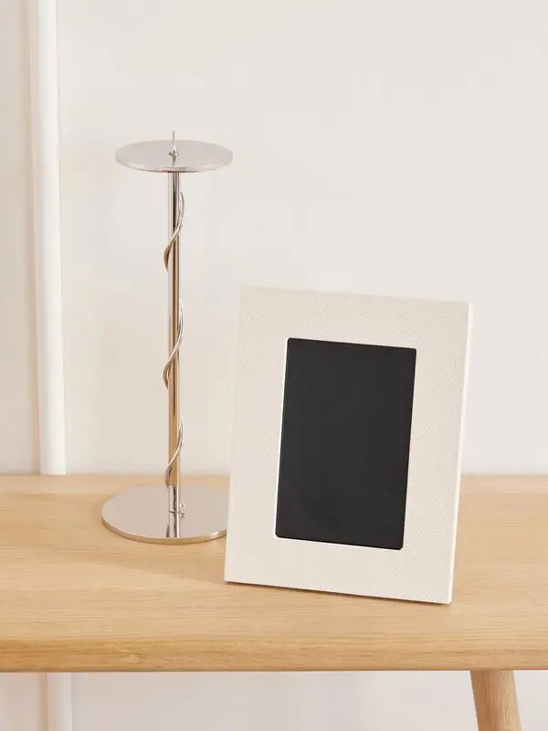 Smythson Panama Textured-leather Picture Frame
