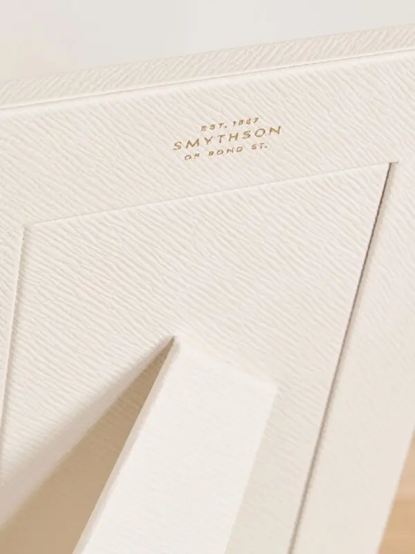 Smythson Panama Textured-leather Picture Frame