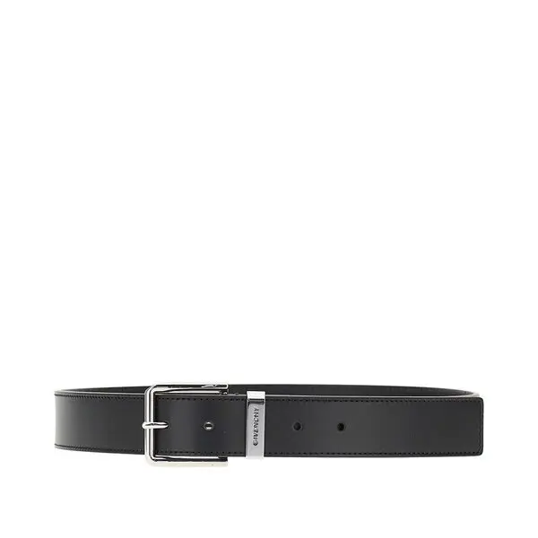 Givenchy Leather Clássique Belt With Silver-finished Buckle