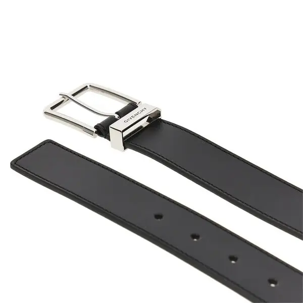 Givenchy Leather Clássique Belt With Silver-finished Buckle