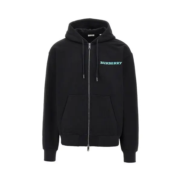 Burberry Heritage Logo Print Full-zip Hoodie
