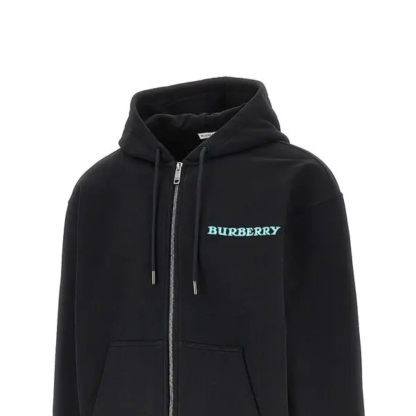 Burberry Heritage Logo Print Full-zip Hoodie