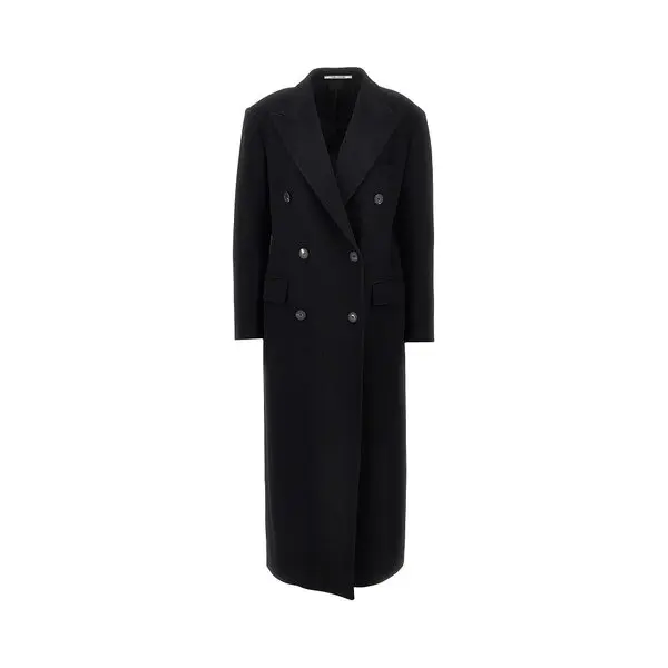 Tagliatore Wool And Cashmere Blend Long Coat