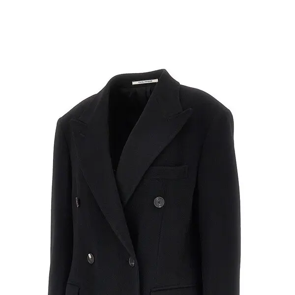 Tagliatore Wool And Cashmere Blend Long Coat