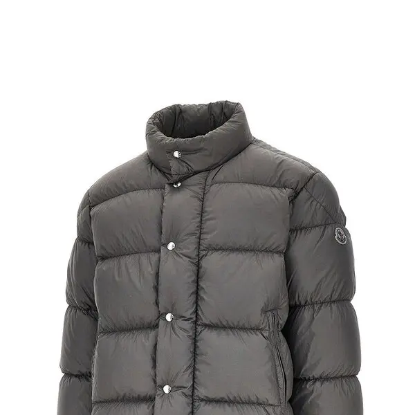 Moncler Pesio Down Jacket With Logo Patch
