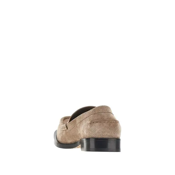 Loewe Suede Leather Loafers With Debossed Anagram