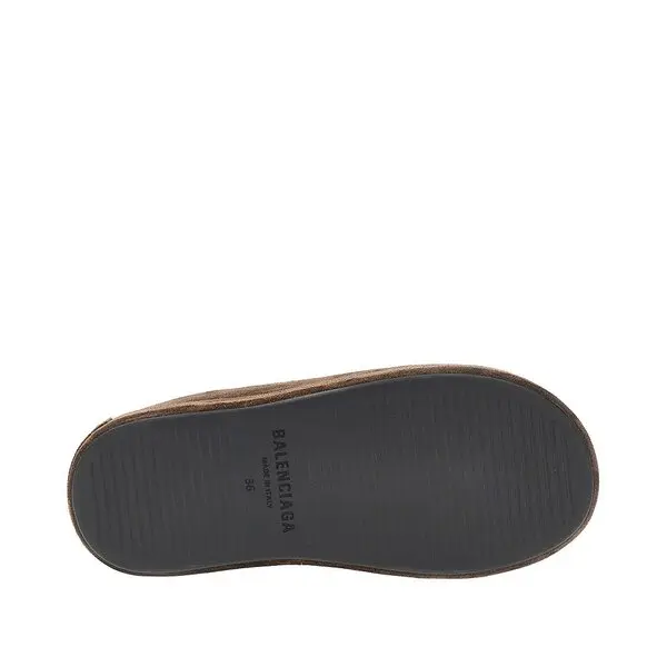 Balenciaga Alaska Soft Platform Clogs - Brown