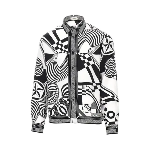 Versace Printed Silk Twill Shirt