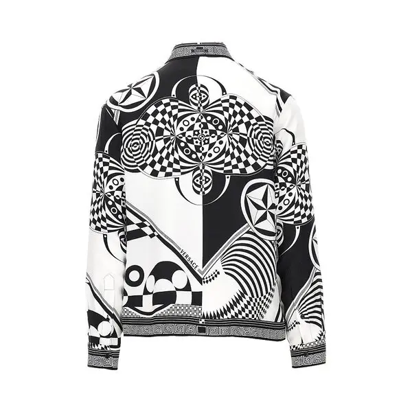 Versace Printed Silk Twill Shirt