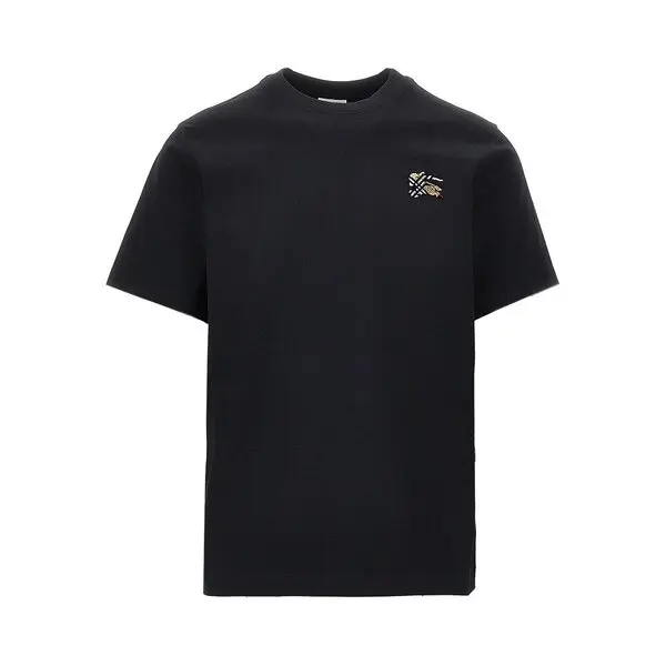 Burberry Flocked Ekd Motif T-hirt
