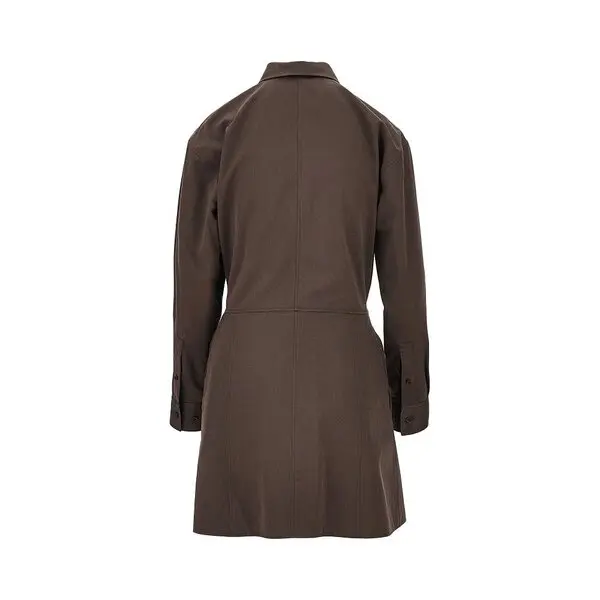Loewe Cotton And Silk Mini Shirt Dress