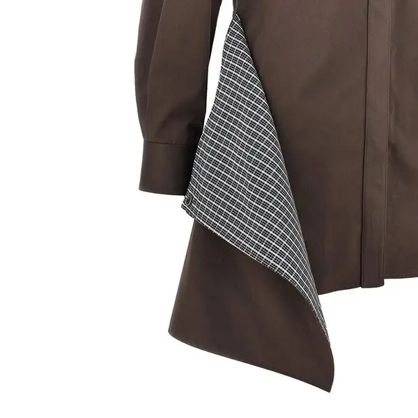 Loewe Cotton And Silk Mini Shirt Dress
