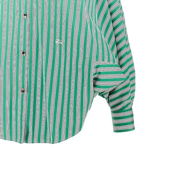Loewe Batwing Sleeves Poplin Shirt - Green