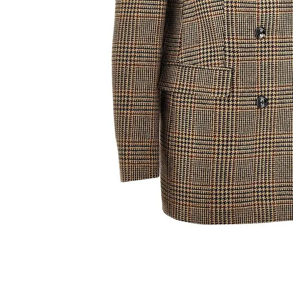 Tagliatore Jasmine Prince Of Wales Checked Wool And Cashmere Blend Blazer