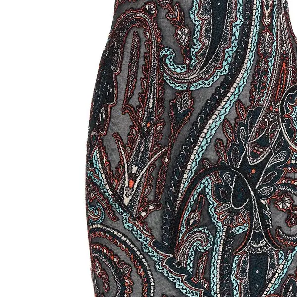 Etro Paisley Dévoré Velvet Mermaid Long Dress