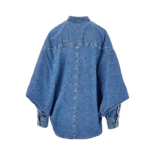 Loewe Batwing Sleeves Denim Shirt