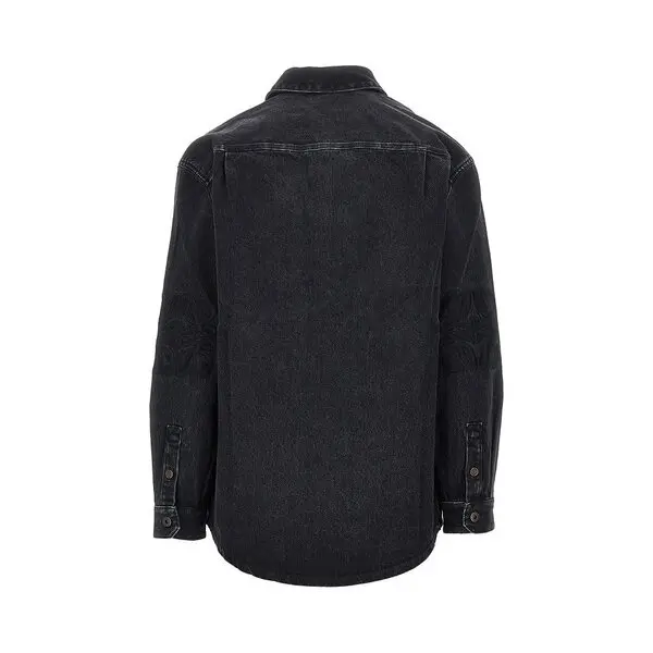 Loewe Denim Overshirt With Anagram Embroidery
