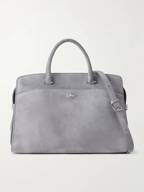 METIER Private Eye Suede Shoulder Bag - Gray