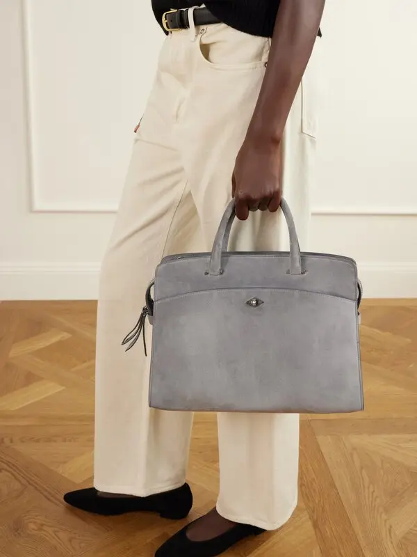 METIER Private Eye Suede Shoulder Bag - Gray