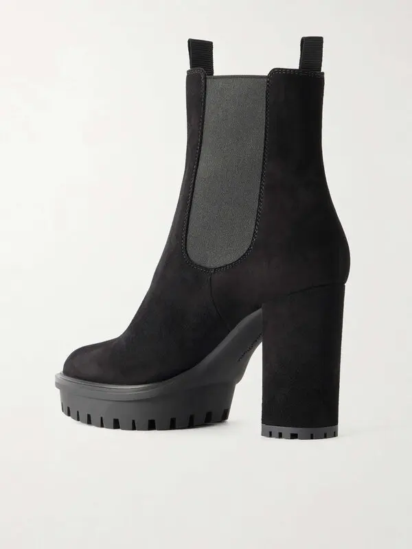 GIANVITO ROSSI Barry 70 Suede Ankle Boots