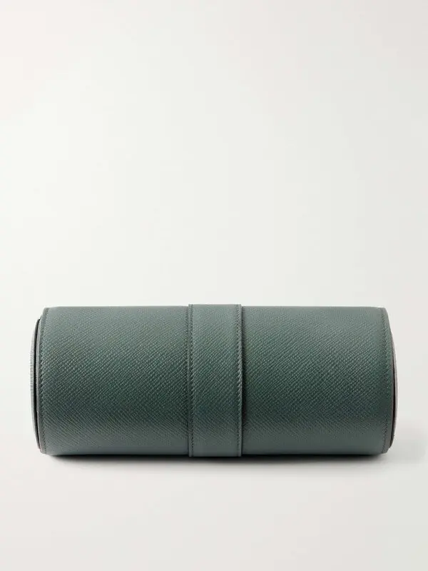 Smythson Full-grain Leather Watch Roll