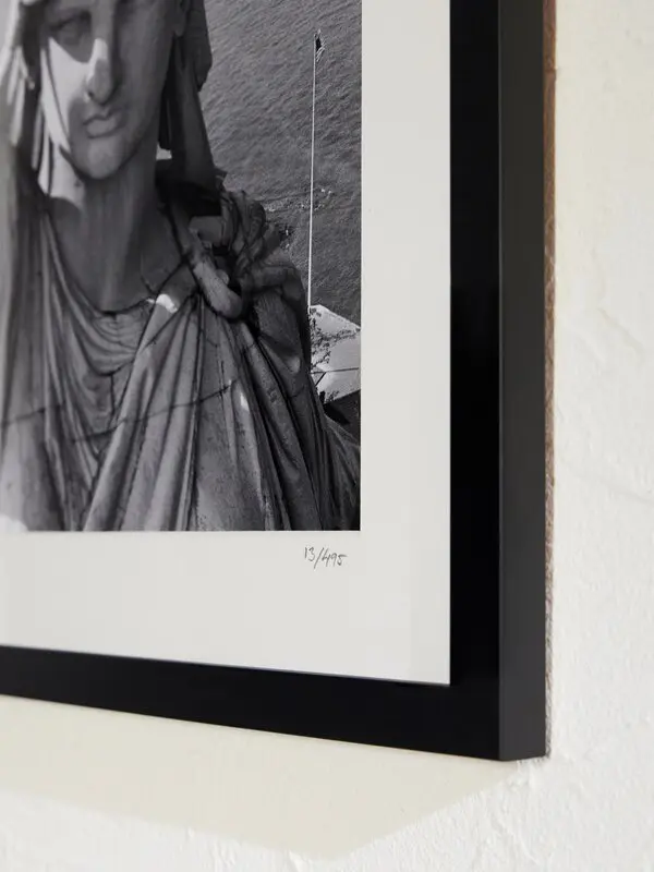 SONIC EDITIONS Framed 1951 Sightseeing From The Statue Of Liberty Print, 40" X 50&quot - Black