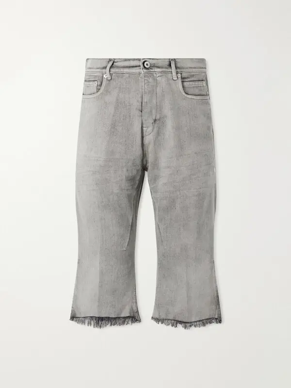Rick Owens Bolan Straight-leg Denim Shorts