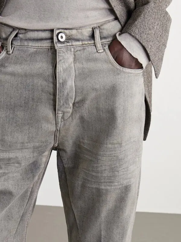 Rick Owens Bolan Straight-leg Denim Shorts