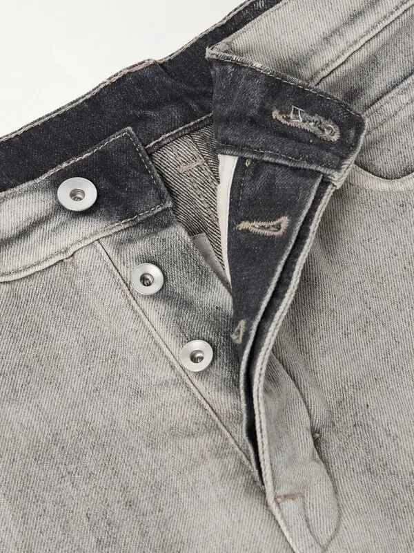 Rick Owens Bolan Straight-leg Denim Shorts