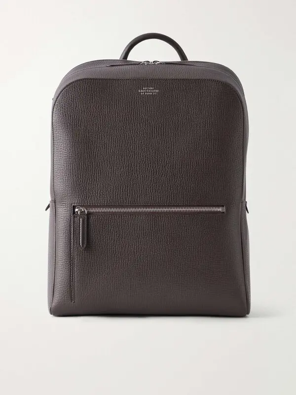 Smythson Full-grain Leather Backpack