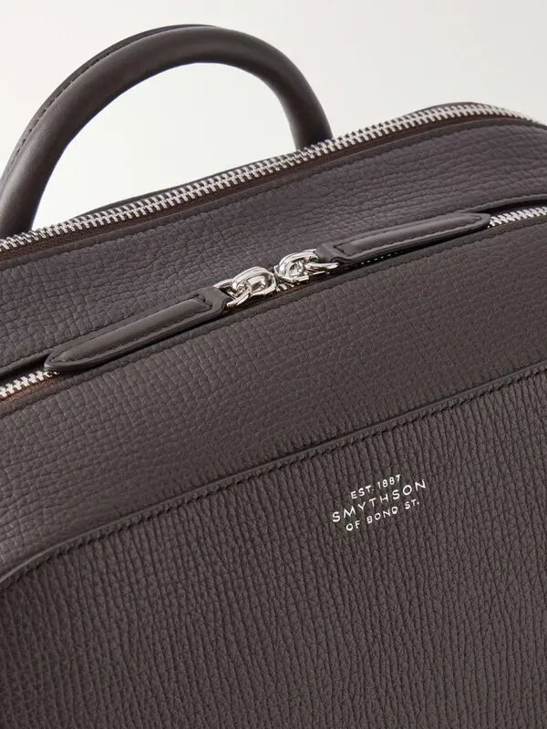Smythson Full-grain Leather Backpack