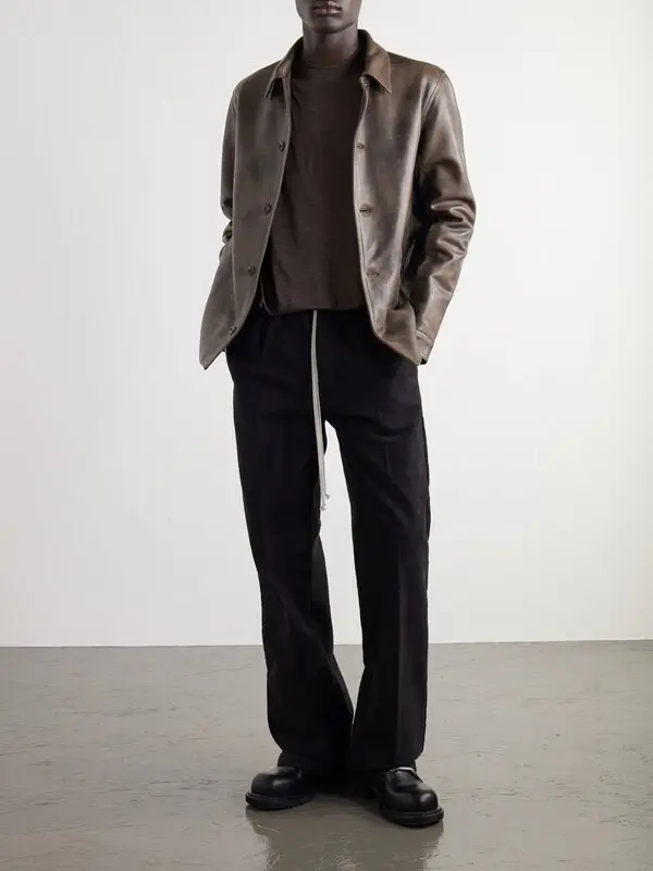 Rick Owens Jumbo Wool And Silk-blend Jersey T-shirt