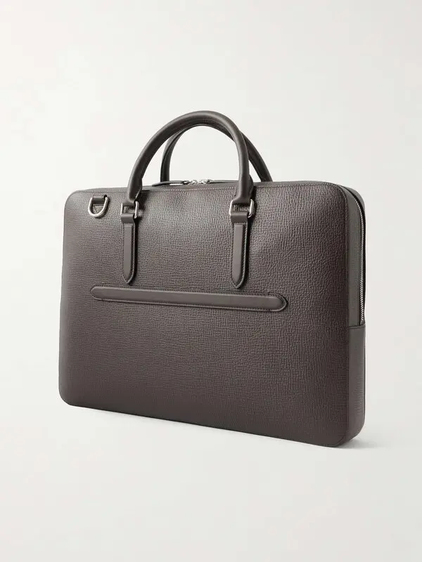 Smythson Full-grain Leather Briefcase