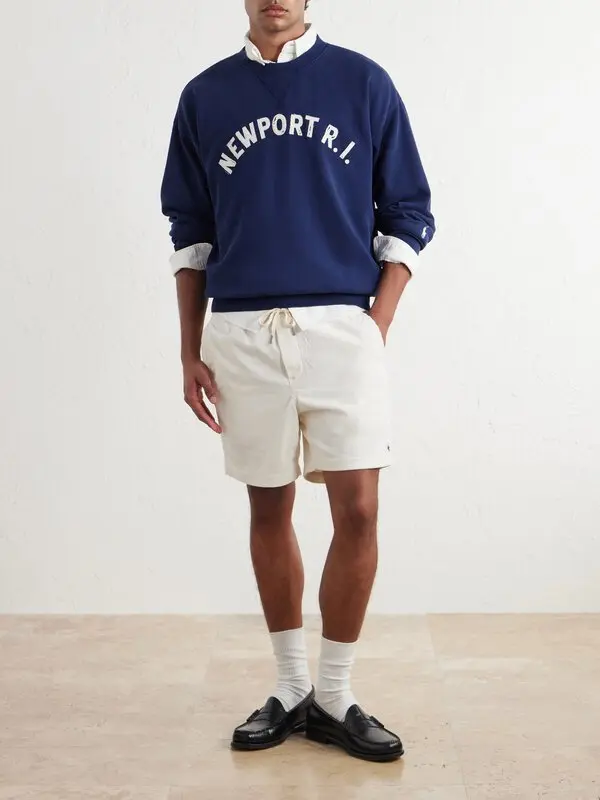Polo Ralph Lauren Appliquéd Cotton-blend Jersey Sweatshirt