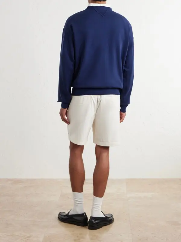 Polo Ralph Lauren Appliquéd Cotton-blend Jersey Sweatshirt